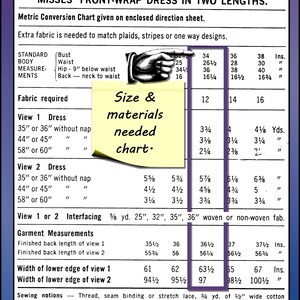 Simplicity 6099 Front Wrap Dress 1970s Sewing Pattern for Maxi or Short ...