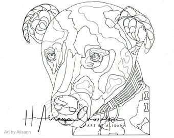 Miniature Pinscher Min Pin Dog Coloring Page Instant | Etsy