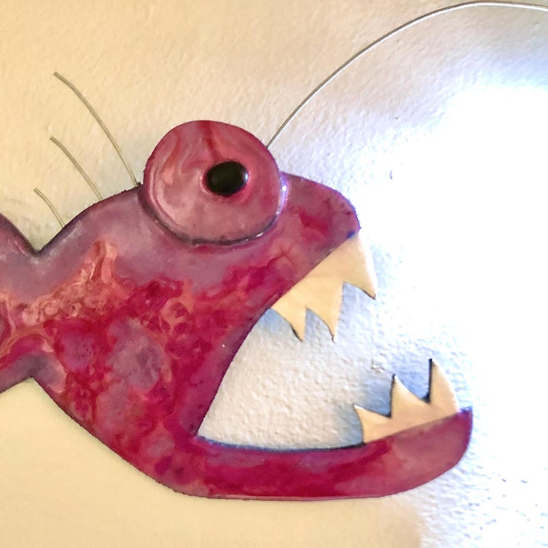 Angler Fish Lamp - Etsy