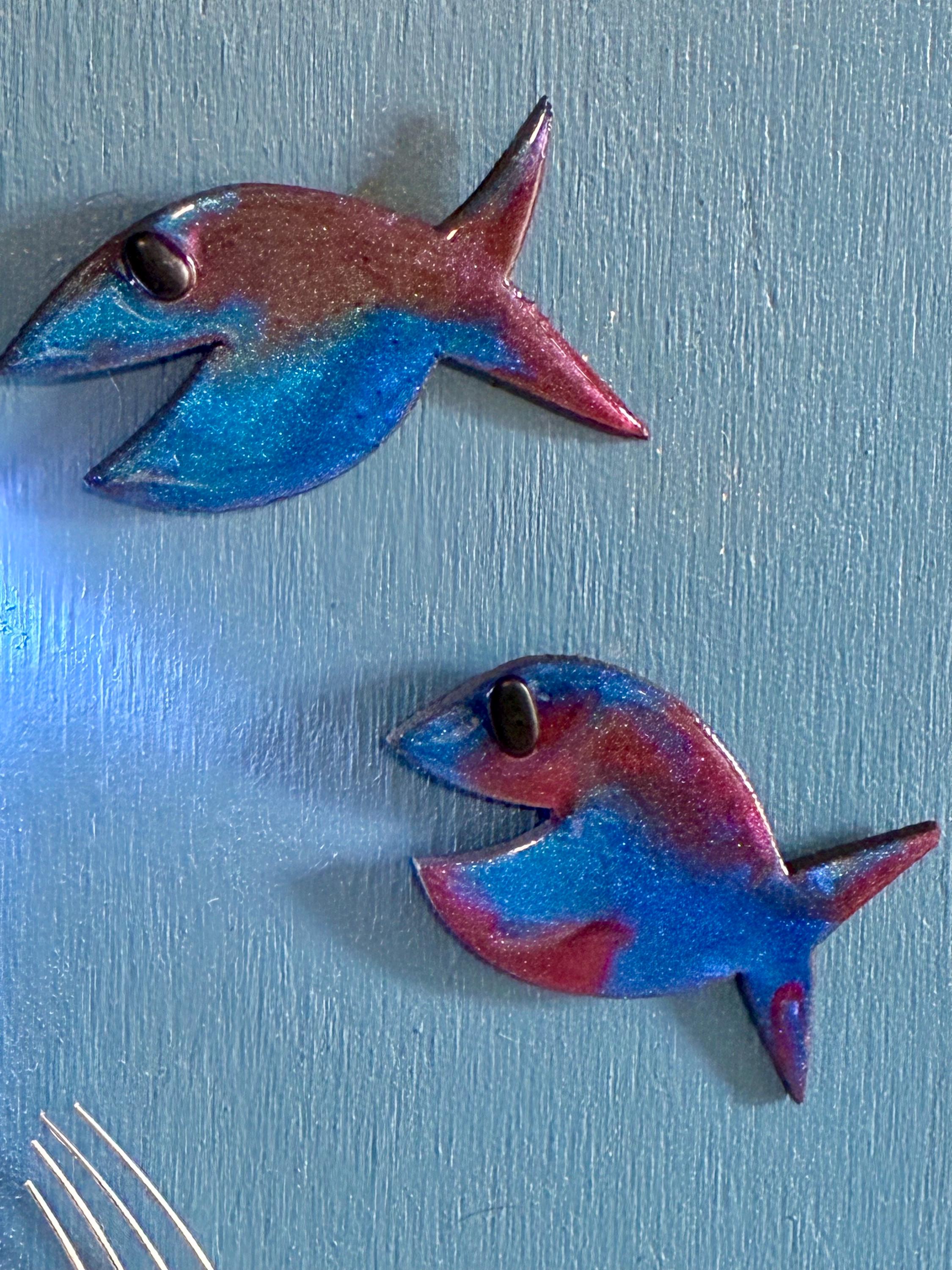 Epoxy Angler Fish Wood Sculpture, LED Lantern Light, 11" - Etsy
