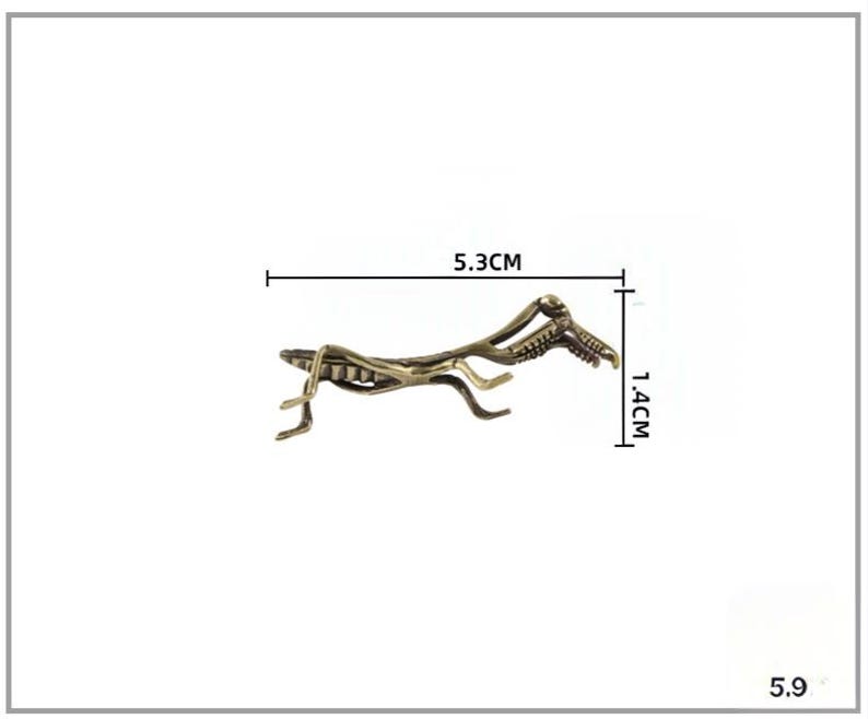 Solid Brass Mantis Figurine, Antique Insect Desk Ornament, Detailed ...