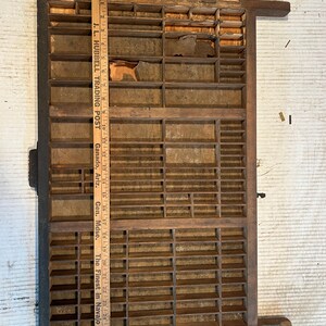 Vintage 2/3 Letterpress Printer's Drawer Type Case Shadow Box 67 - Etsy