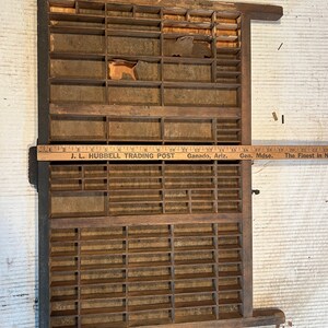 Vintage 2/3 Letterpress Printer's Drawer Type Case Shadow Box 67 - Etsy