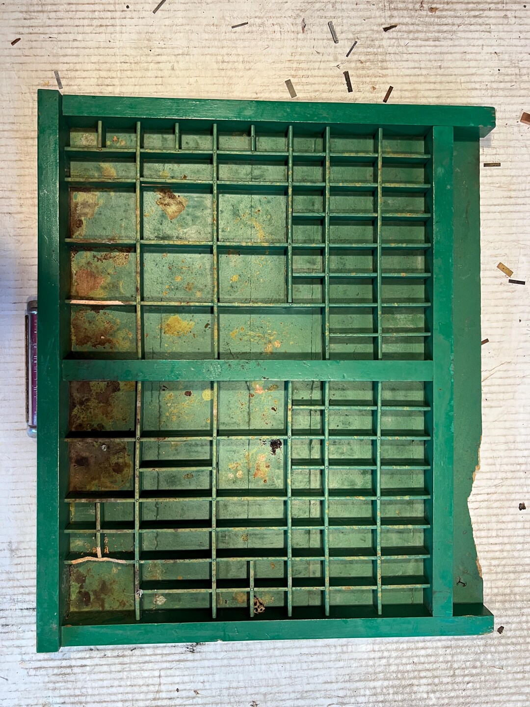 Vintage 2/3 Letterpress Printer's Drawer Type Case Shadow Box 49 - Etsy