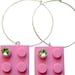 Light Pink LEGO® Brick 2x2 With a diamond Color SWAROVSKI® Crystal on a ...