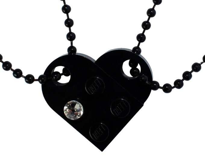 Dark Pink LEGO® Brick 2x4 With a Pink SWAROVSKI® Crystal on a Silver ...