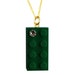 Dark Green LEGO® Brick 2x4 With a 'diamond' Color SWAROVSKI® Crystal on ...