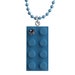 Light Blue LEGO® Brick 2x4 With a Blue SWAROVSKI® Crystal on a Silver ...