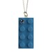 Light Blue LEGO® Brick 2x4 With a Blue SWAROVSKI® Crystal on a Silver ...