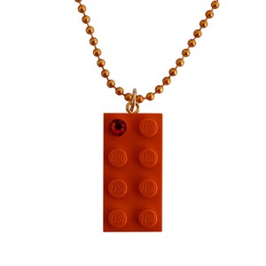 Orange LEGO® Brick 2x4 With an Orange SWAROVSKI® Crystal on a - Etsy