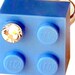Light Blue LEGO® Brick 2x2 With a diamond Color SWAROVSKI® | Etsy