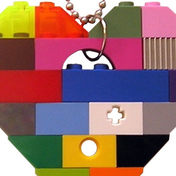 Dark Pink LEGO® Brick 2x4 With a 'diamond' Color SWAROVSKI® Crystal on ...