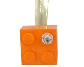 Orange LEGO® Brick 2x2 With a diamond Color SWAROVSKI® - Etsy Israel