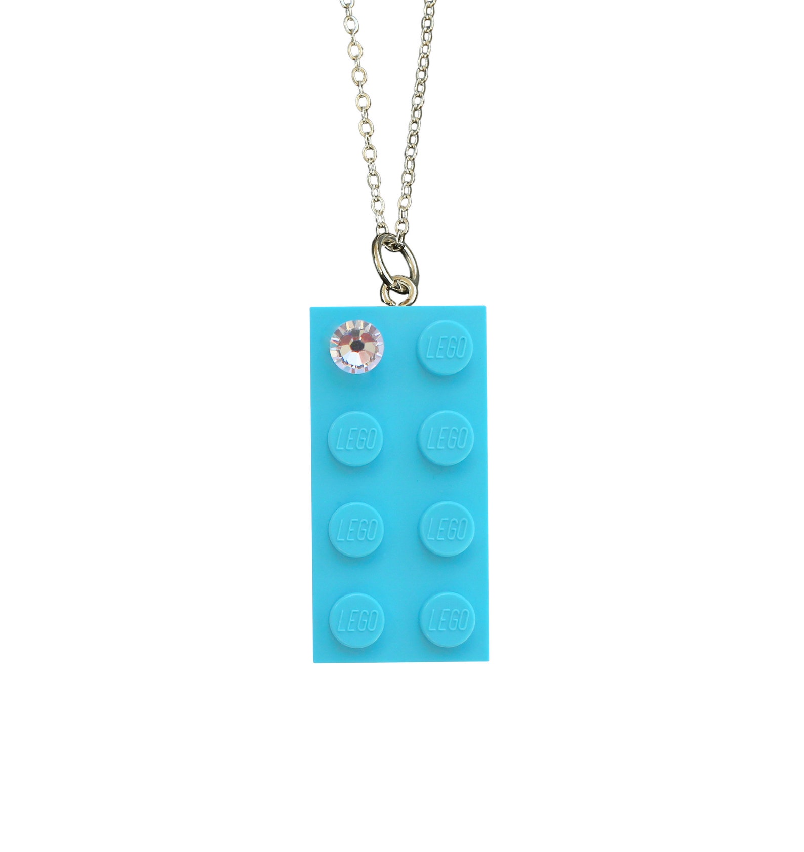 Turquoise Blue LEGO® Brick 2x4 With a 'diamond' Color - Etsy Israel