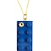 Dark Blue LEGO® Brick 2x4 With a 'diamond' Color SWAROVSKI® Crystal on ...