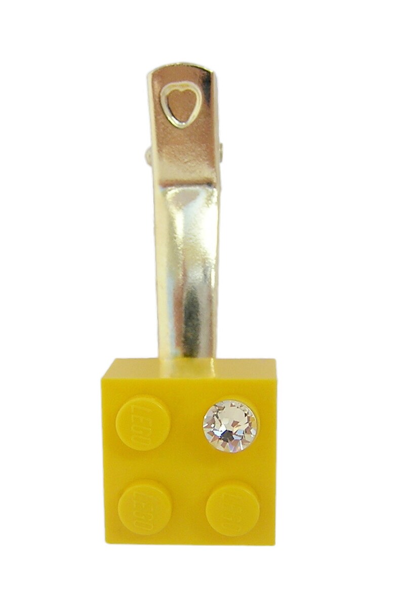 Yellow LEGO® Brick 2x2 With a diamond Color SWAROVSKI® - Etsy Israel