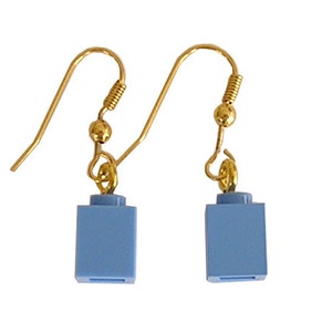 Light Blue LEGO® Brick 1x1 on a Silver/gold Plated Dangle - Etsy