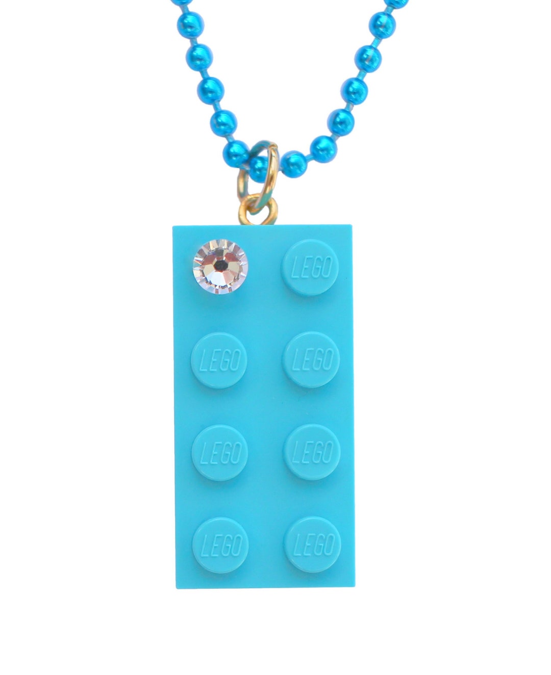 Turquoise Blue LEGO® Brick 2x4 With a 'diamond' Color - Etsy