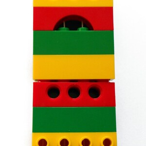 Reggae Rasta Rastafari Green-yellow-red Bracelet Made From LEGO® Bricks ...