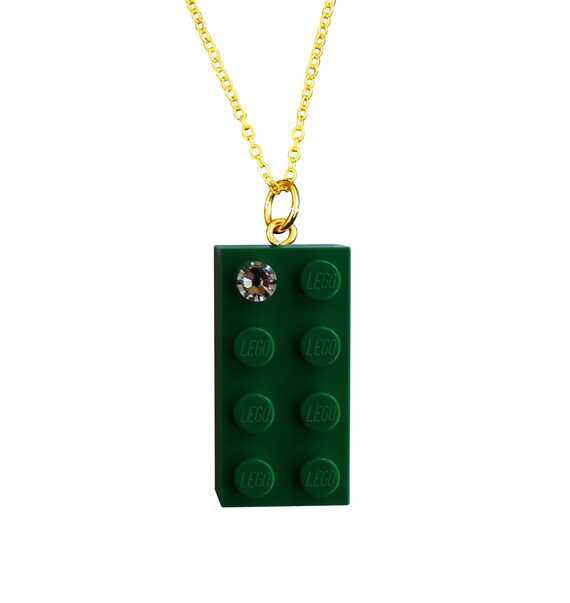 Dark Green LEGO® Brick 2x4 With a 'diamond' Color | Etsy