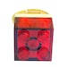 Transparent Red LEGO® Brick 2x2 on a Silver/gold Plated - Etsy