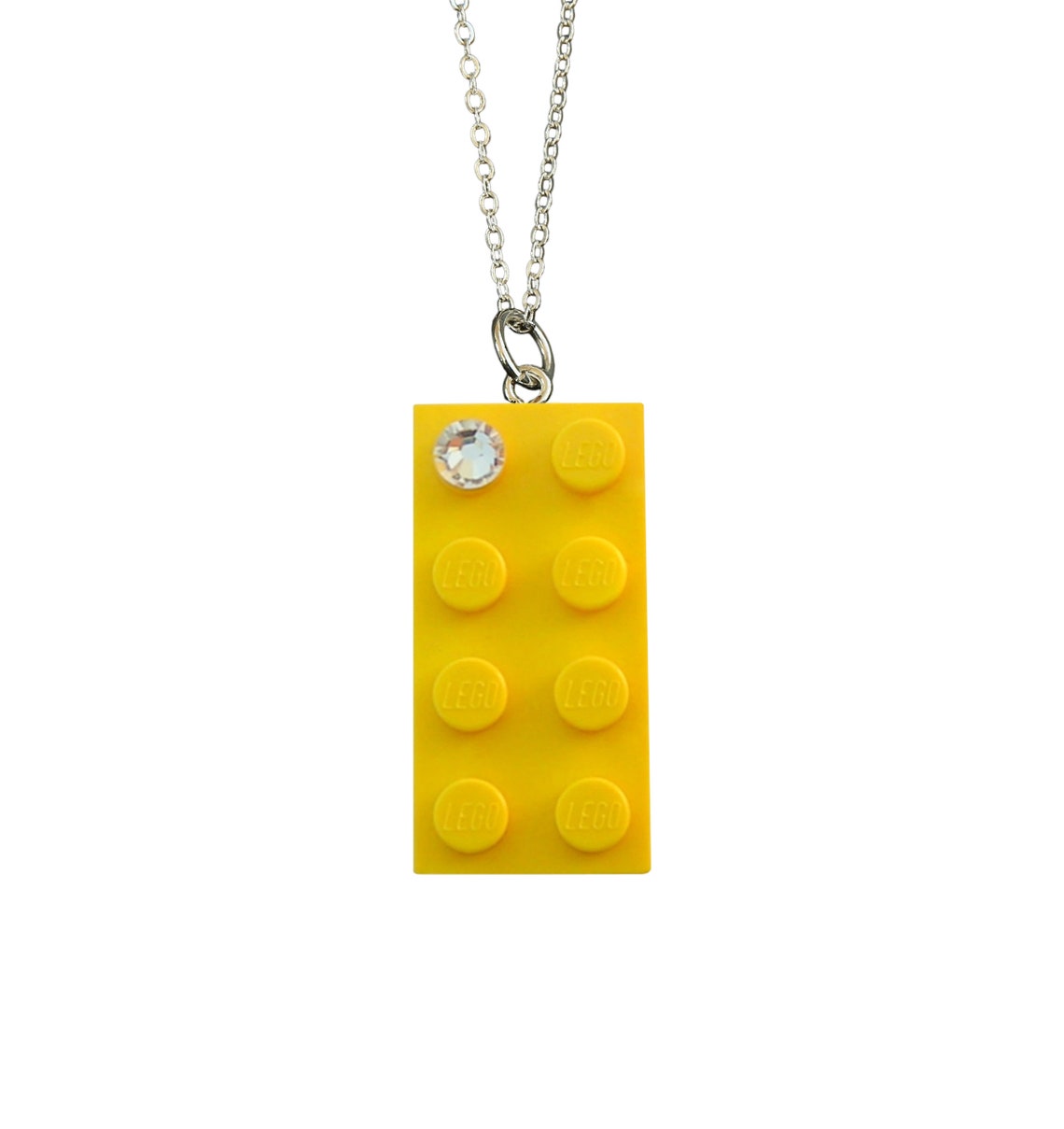 Yellow LEGO® Brick 2x4 With a 'diamond' Color - Etsy
