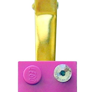 Dark Pink LEGO® Brick 2x2 With a diamond Color SWAROVSKI® - Etsy