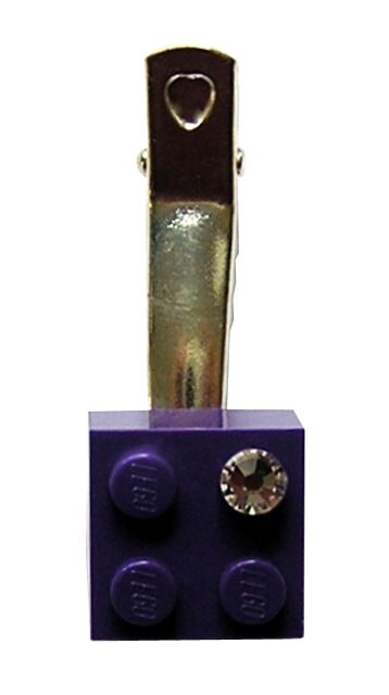 Purple LEGO® Brick 2x2 With a diamond Color SWAROVSKI® - Etsy