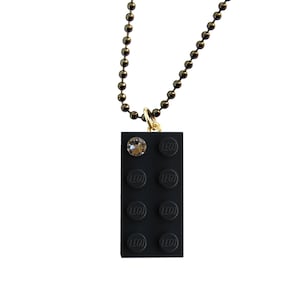 Gray LEGO® Brick 2x4 With a 'diamond' Color SWAROVSKI® Crystal on a ...