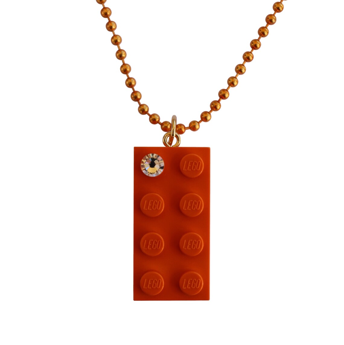 Orange LEGO® Brick 2x4 With a 'diamond' Color - Etsy