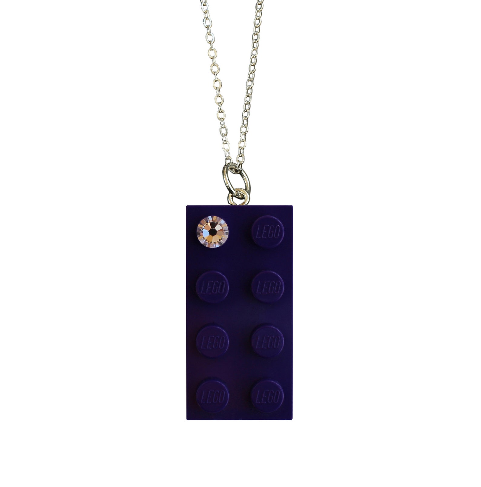 Purple LEGO® Brick 2x4 With a 'diamond' Color - Etsy Israel