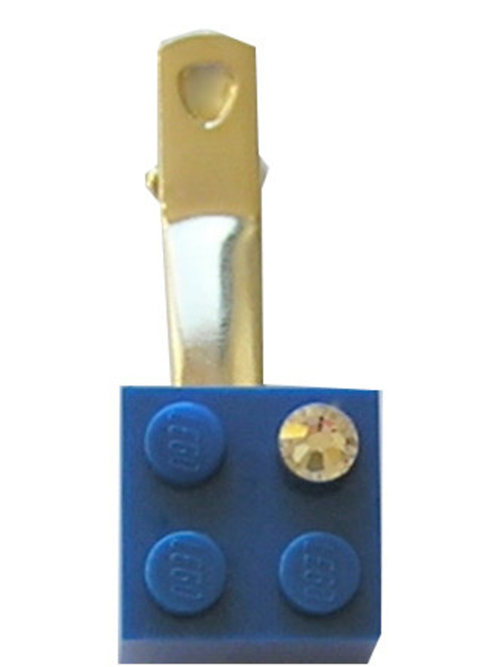 Dark Blue LEGO® Brick 2x2 With a diamond Color SWAROVSKI® - Etsy