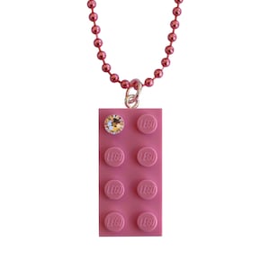 Light Pink LEGO® Brick 2x4 With a 'diamond' Color SWAROVSKI® Crystal on ...