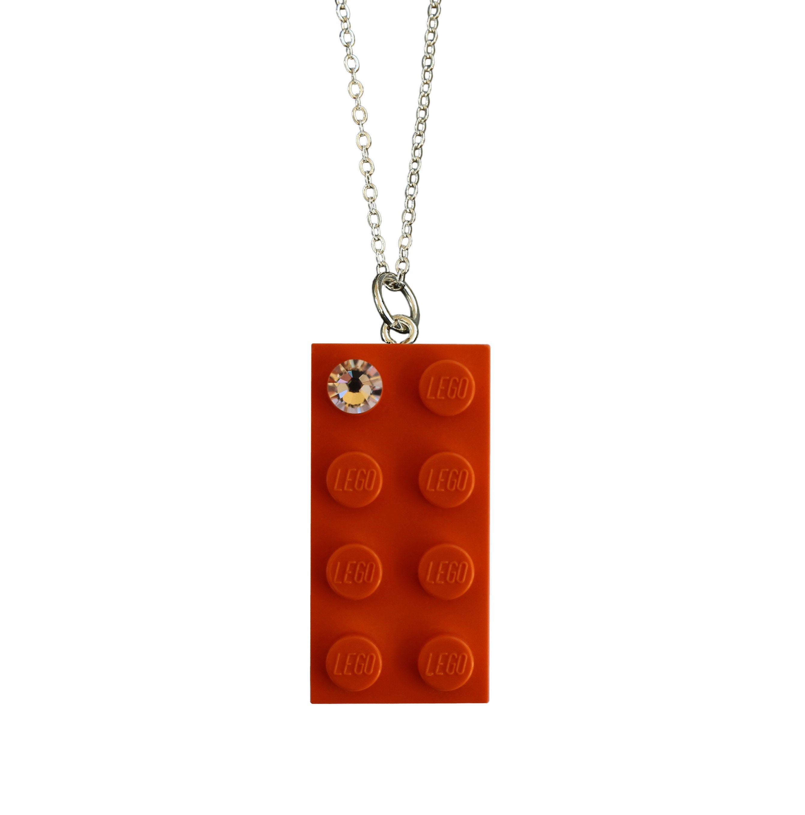 Orange LEGO® Brick 2x4 With a 'diamond' Color - Etsy