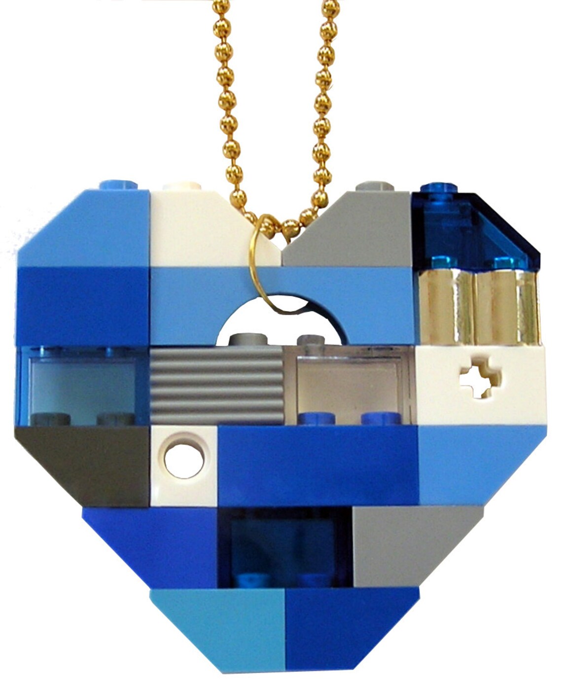 Collectible Heart single Thickness Model 4 Made From LEGO® Bricks on a ...