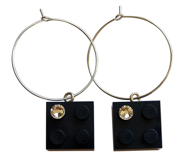 Navy Blue LEGO® Brick 2x2 With a diamond Color SWAROVSKI® - Etsy