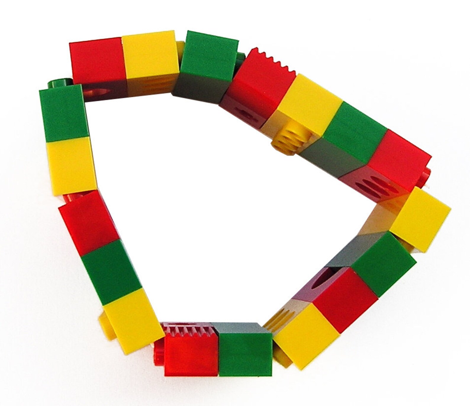 Reggae Rasta Rastafari Green-yellow-red Bracelet Made From LEGO® Bricks ...