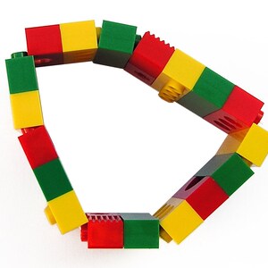 Reggae Rasta Rastafari Green-yellow-red Bracelet Made From LEGO® Bricks ...
