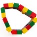Reggae Rasta Rastafari Green-yellow-red Bracelet Made From LEGO® Bricks ...