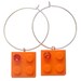 Orange LEGO® Brick 2x2 With an Orange SWAROVSKI® Crystal on a - Etsy