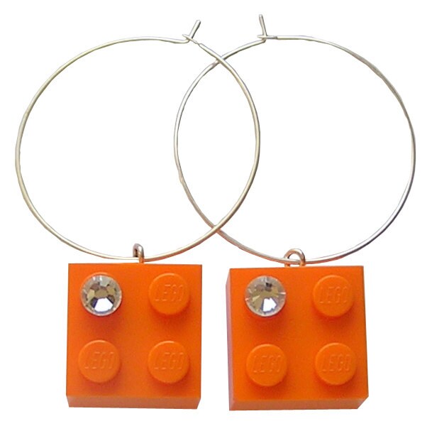 Orange LEGO® Brick 2x2 With a 'diamond' Color - Etsy