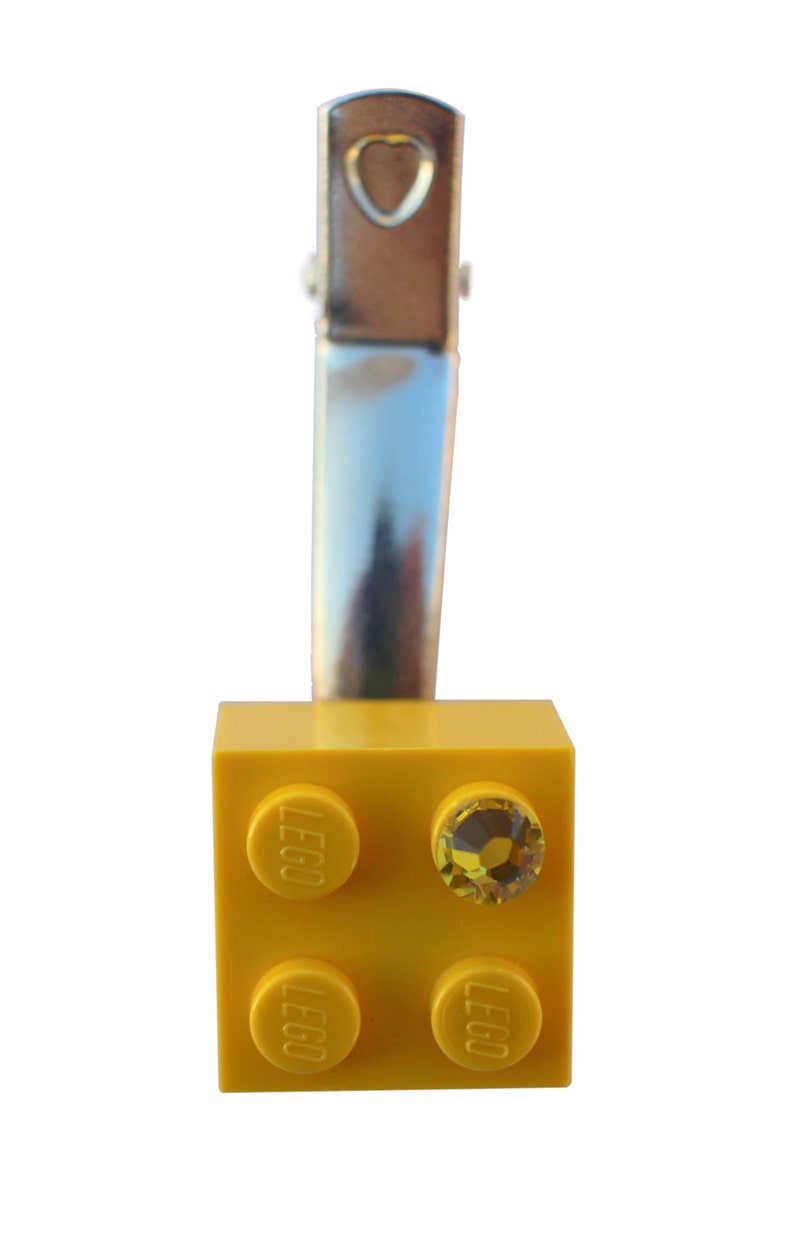 Yellow LEGO® Brick 2x2 With a Yellow SWAROVSKI® Crystal on a - Etsy Israel