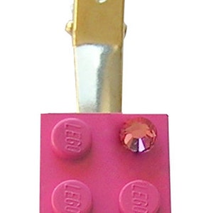 Dark Pink LEGO® Brick 2x2 With a Pink SWAROVSKI® Crystal on a - Etsy