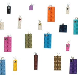 Lot of 10 Beads-charms Made From LEGO® Bricks With or Without SWAROVSKI ...