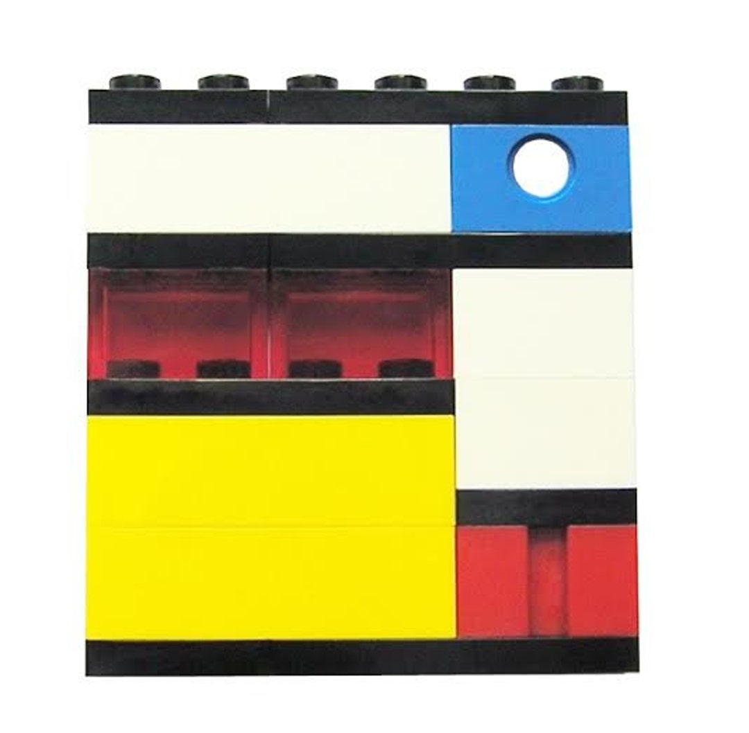 Collectible Brooch Pin Model 3 Made From LEGO® Bricks MONDRIAN - Etsy