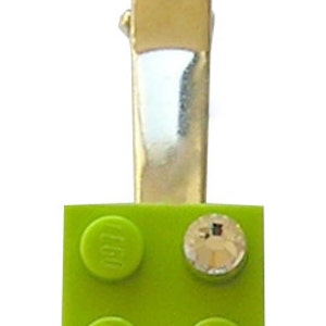 Light Green LEGO® brick 2x2 with a Diamond color SWAROVSKI® | Etsy