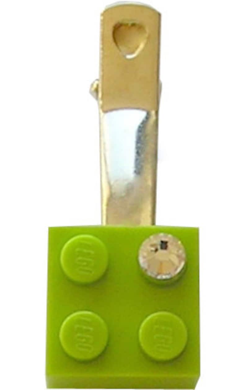 Light Green LEGO® Brick 2x2 With a diamond Color SWAROVSKI® - Etsy Israel