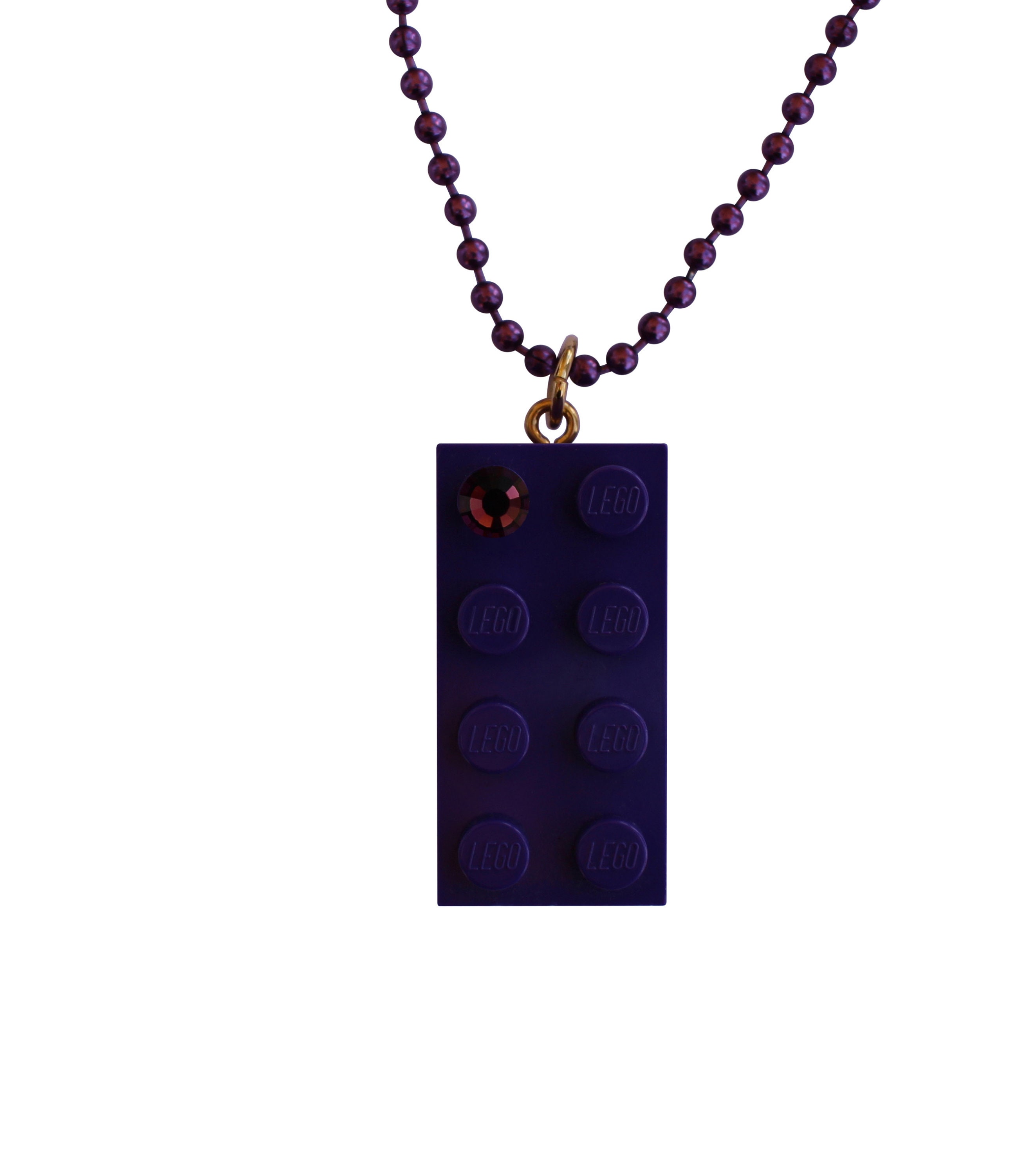 Purple LEGO® Brick 2x4 With a Purple SWAROVSKI® Crystal on a - Etsy Israel