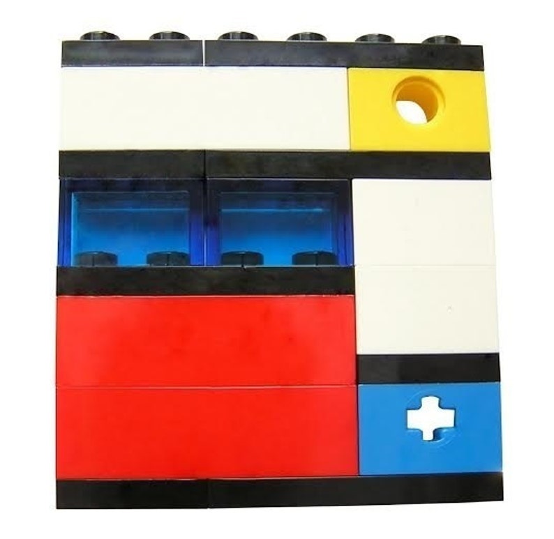 Collectible Brooch Pin Model 2 - Made From LEGO® Bricks - MONDRIAN - Etsy