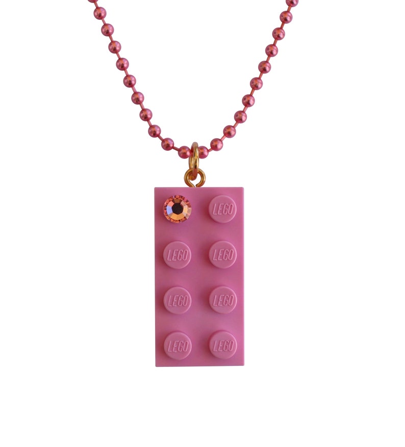 Light Pink LEGO® Brick 2x4 With a Pink SWAROVSKI® Crystal on a - Etsy